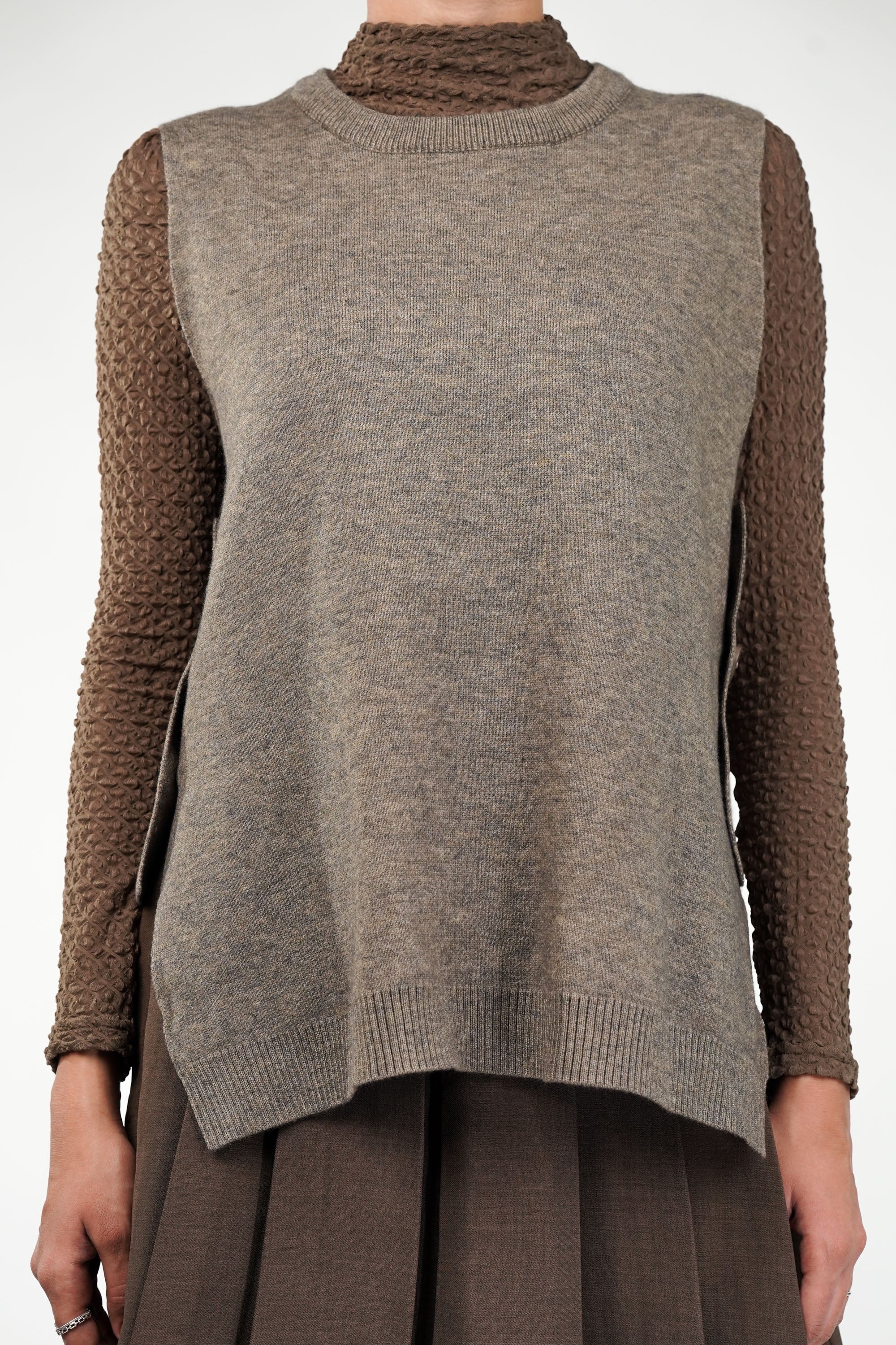 Sage Side Button Knit Sweater - Cozy & Stylish Knitwear - Nolabels