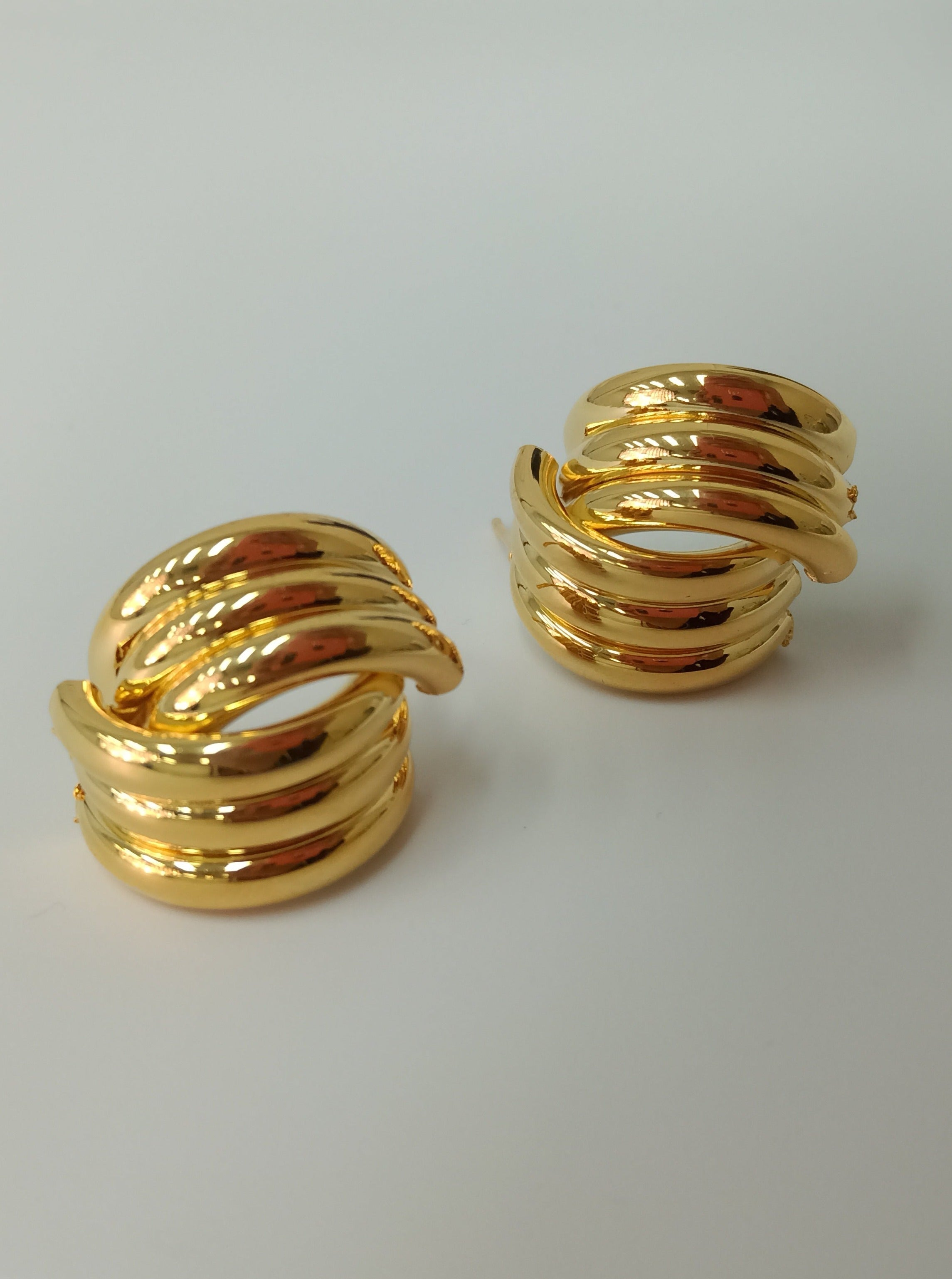 Solar Gold Stud Earrings || NoLabels - Nolabels.in