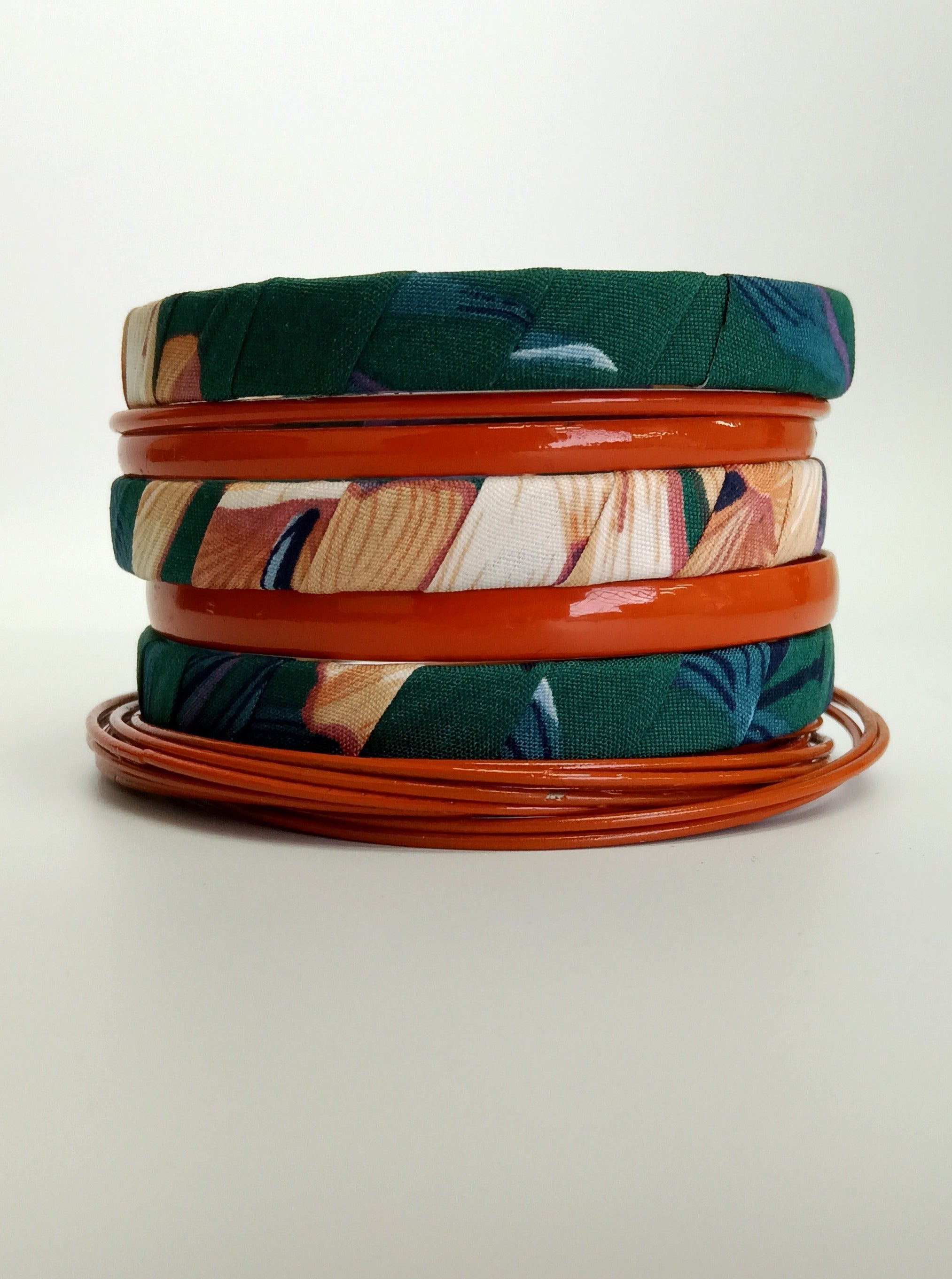 Tropical Tango Bangle Set || NoLabels - Nolabels.in